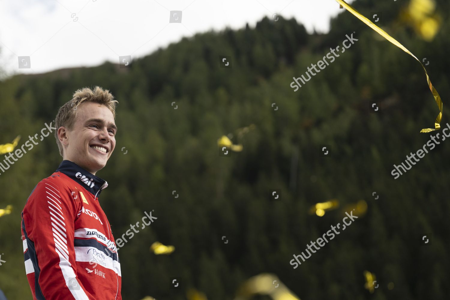 Winner Kasper Harlem Fosser On Podium Editorial Stock Photo - Stock ...
