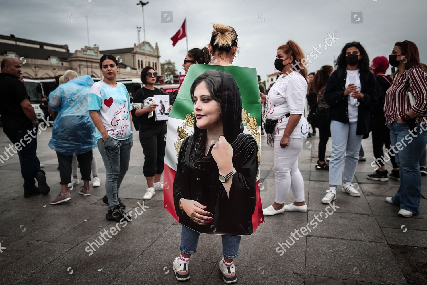 Protestor Picture Mahsa Amini During Protest Editorial Stock Photo ...