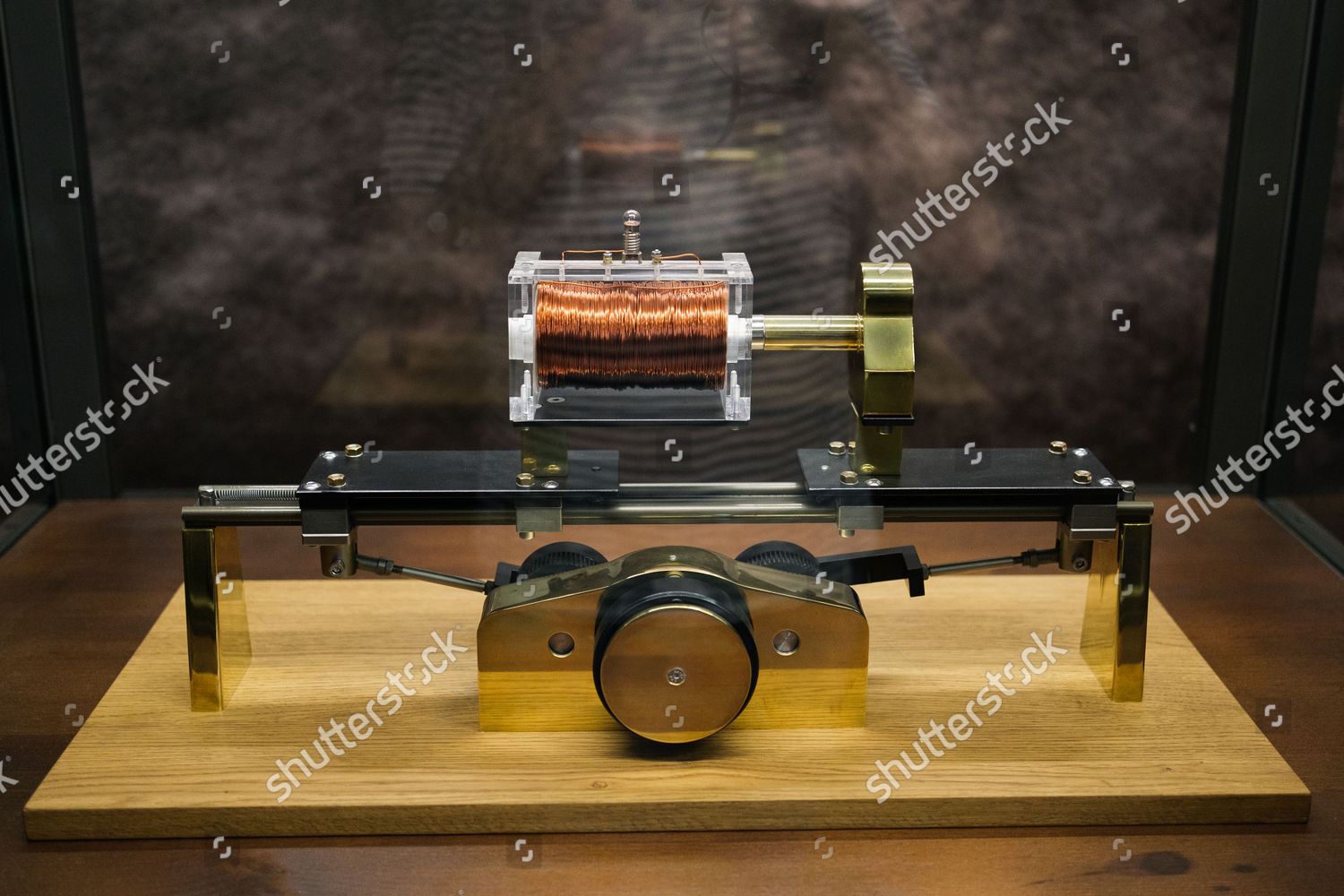 Electric Model Magnetism Displayed During Exhibition Editorial Stock ...