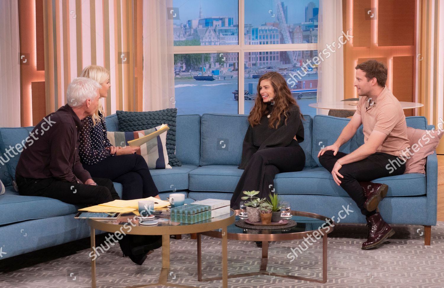 Phillip Schofield Holly Willoughby Rachel Shenton Editorial Stock Photo ...