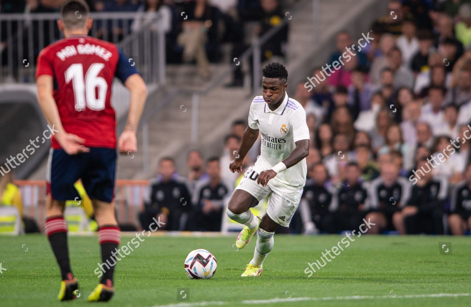 Vinicius Shots On Goal Santiago Bernabeu Editorial Stock Photo - Stock ...