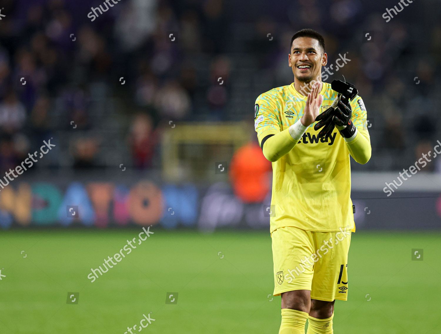 West Ham Goalkeeper Alphonse Areola Celebrates Editorial Stock Photo ...