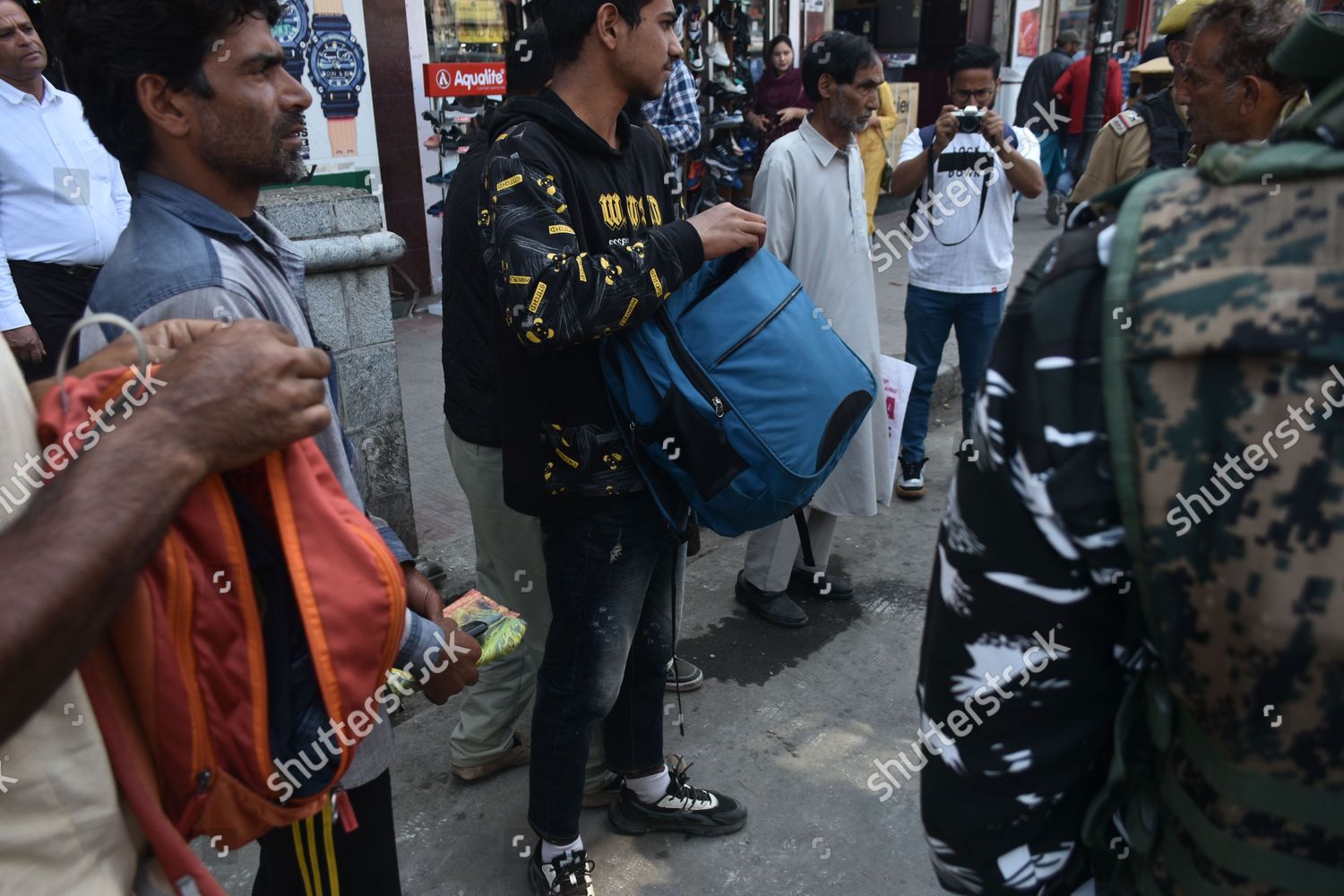 Areal Surveillance Lal Chowk Area Frisking Editorial Stock Photo ...