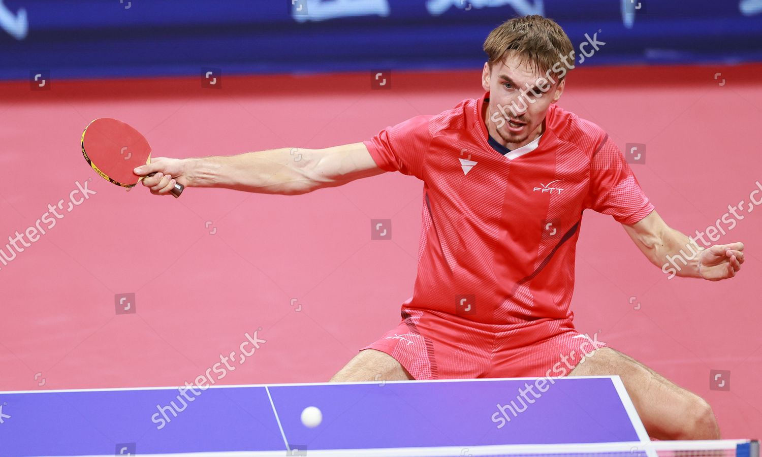 Jules Rolland Hits Return During Mens Editorial Stock Photo - Stock ...