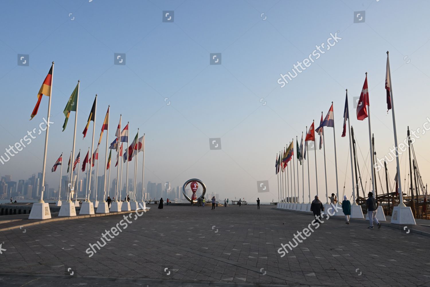 2022 World Cup Countdown Timer Flags Editorial Stock Photo - Stock ...