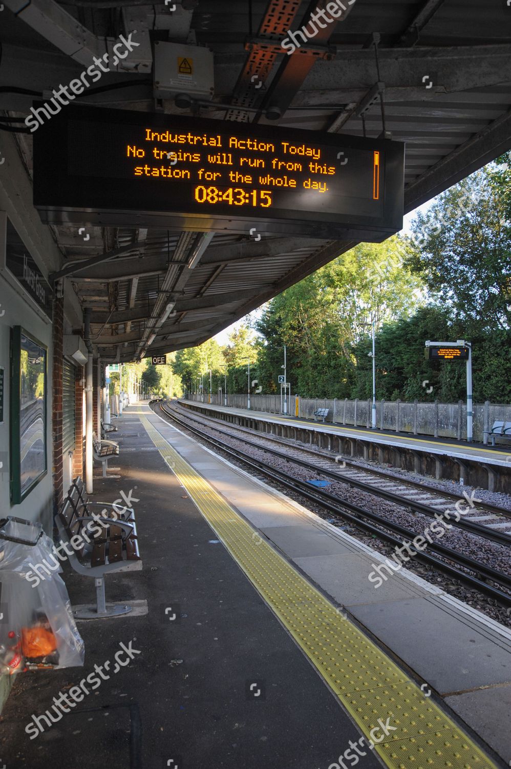 Platform Hurst Green Station Empty Station Editorial Stock Photo ...