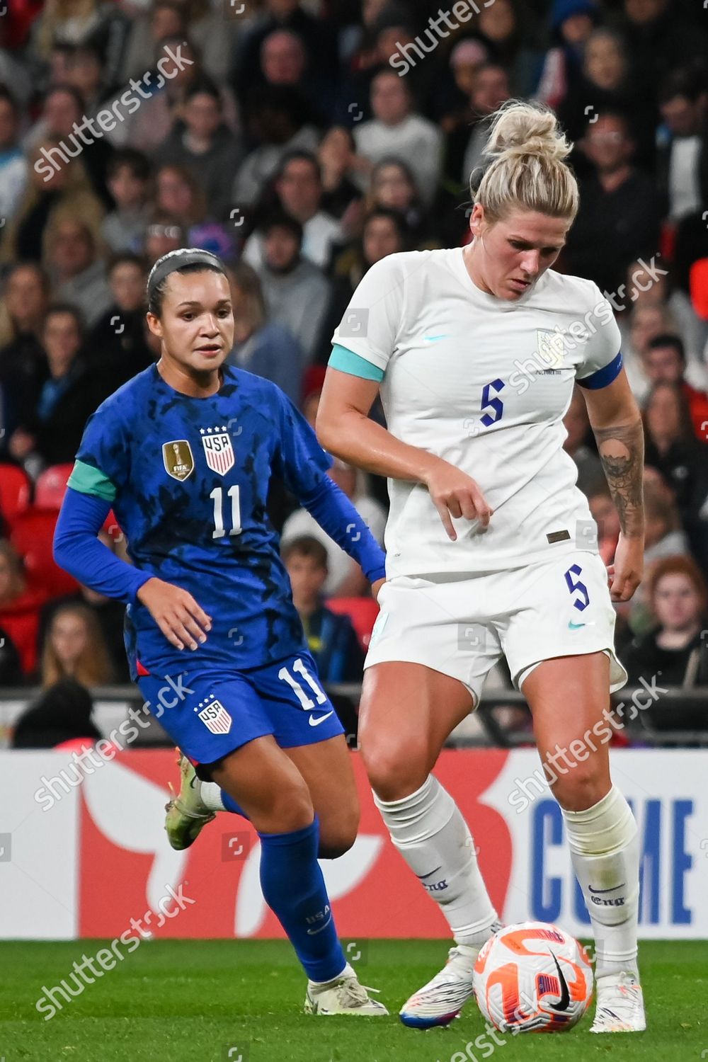 Millie Bright England Shields Ball During Editorial Stock Photo - Stock ...