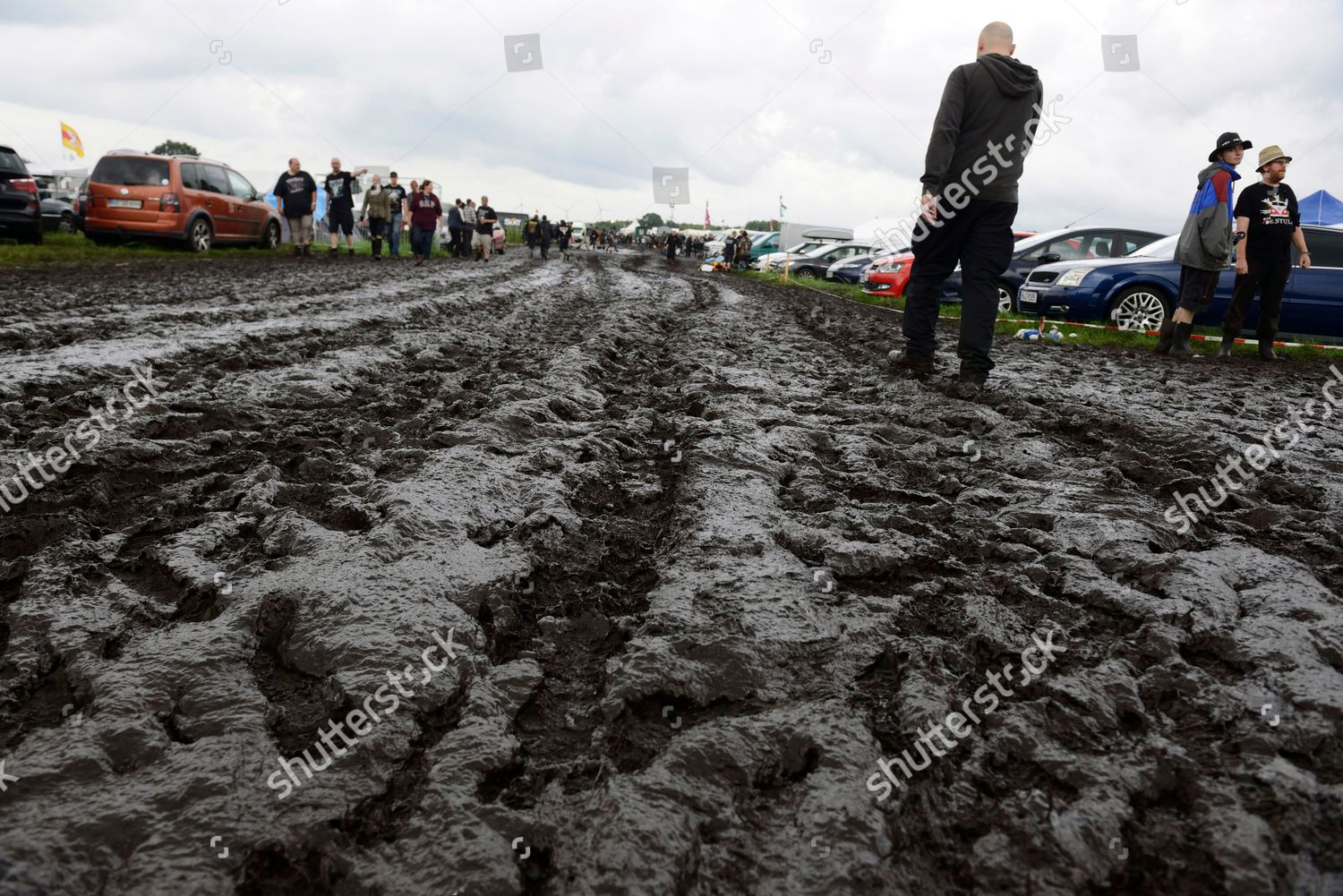 Heavy Metal Fans Wade Through Mud Editorial Stock Photo - Stock Image ...