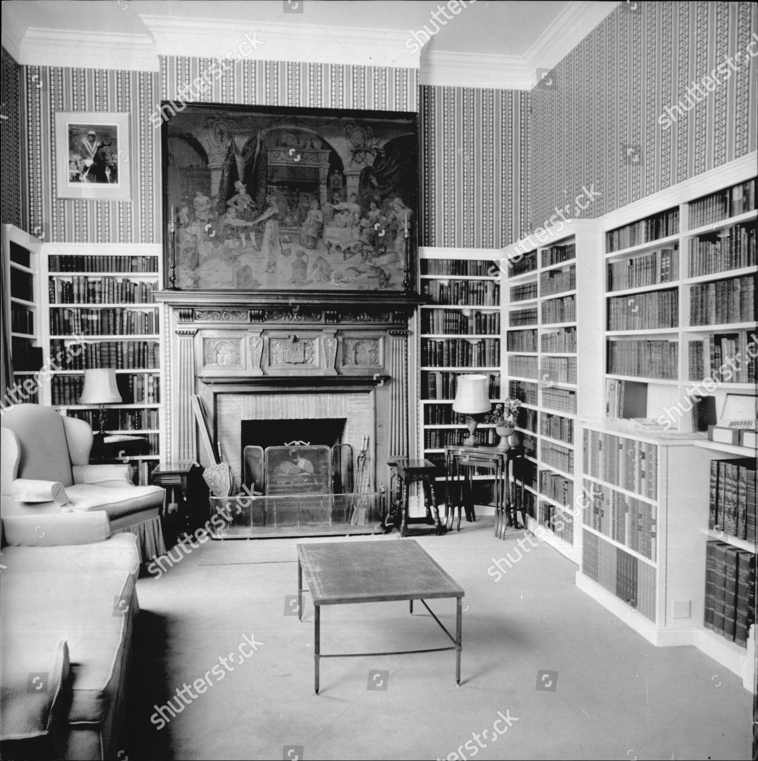 Library Chideock Manor Dorset Home Duke Editorial Stock Photo - Stock ...