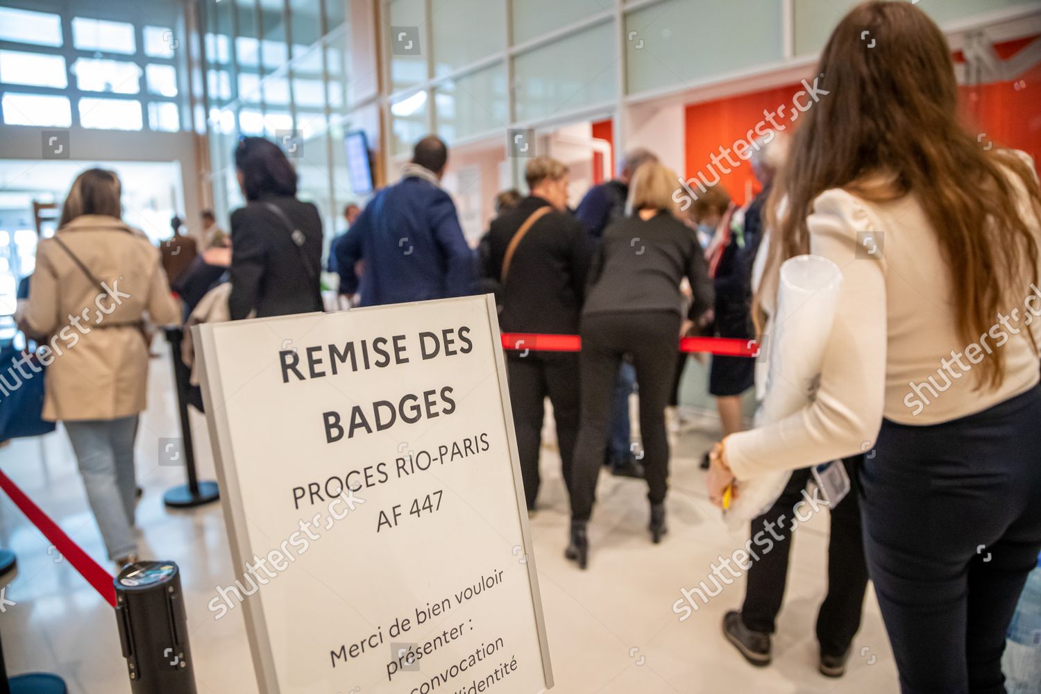 People Queue Enter Courtroom On First Editorial Stock Photo - Stock ...