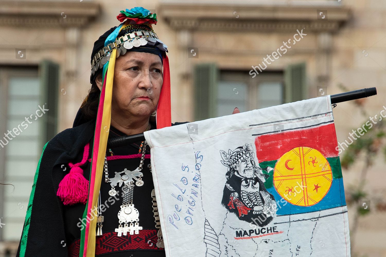 Woman Traditional Costume Mapuche Indians Takes Editorial Stock Photo ...