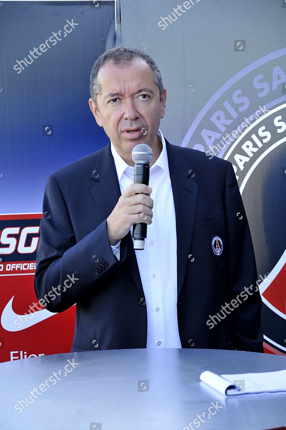 Paris Saintgermain Psg Football Team President Editorial Stock Photo ...