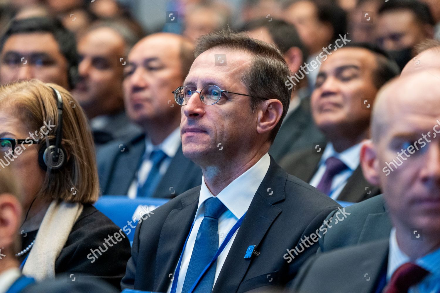 Hungarian Finance Minister Mihaly Varga Attends Editorial Stock Photo ...