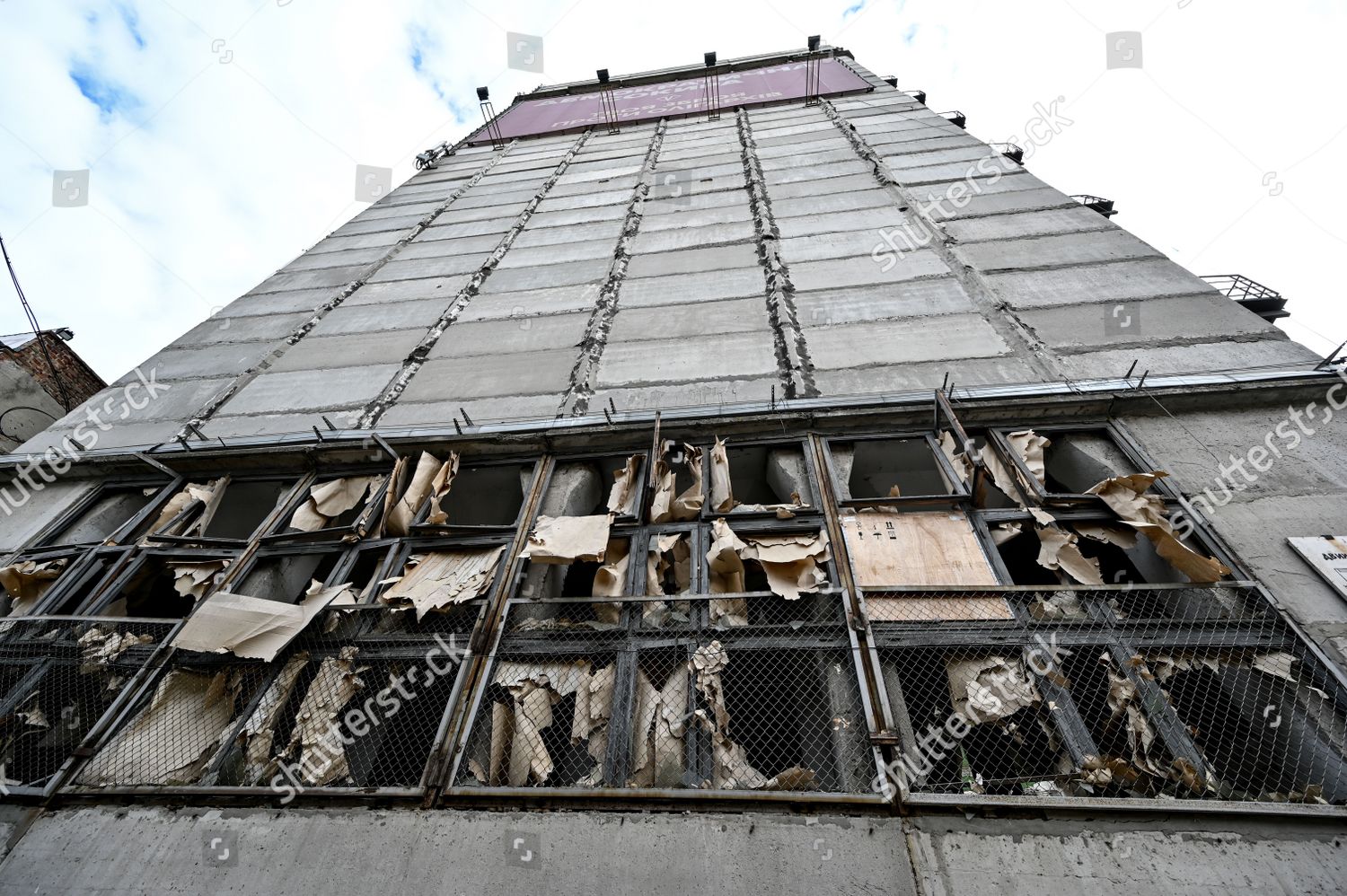 Infrastructure Building Destroyed By Russian Missile Editorial Stock ...