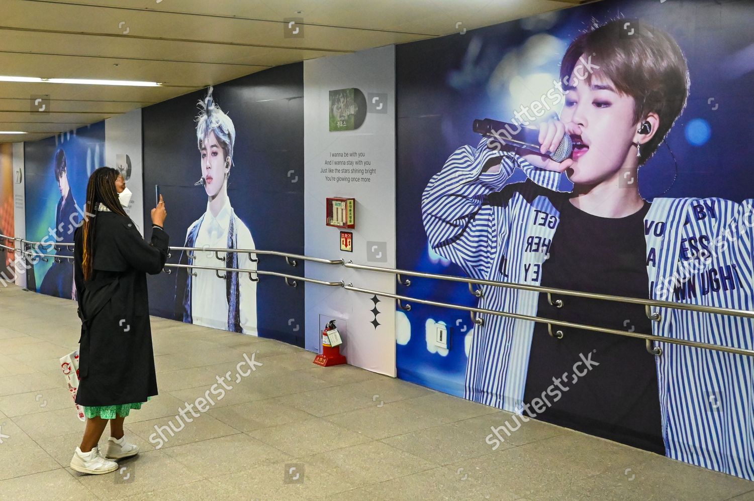 Fan Takes Photos Posters Bts Members Editorial Stock Photo - Stock ...