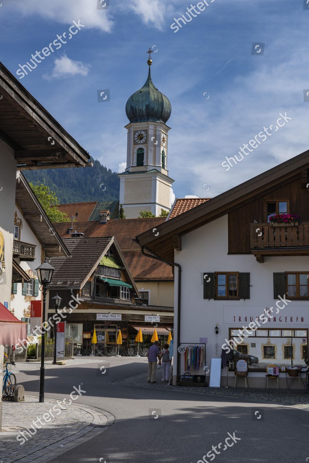 Dorfstrasse Church St Peter Paul Oberammergau Editorial Stock Photo - Stock Image | Shutterstock