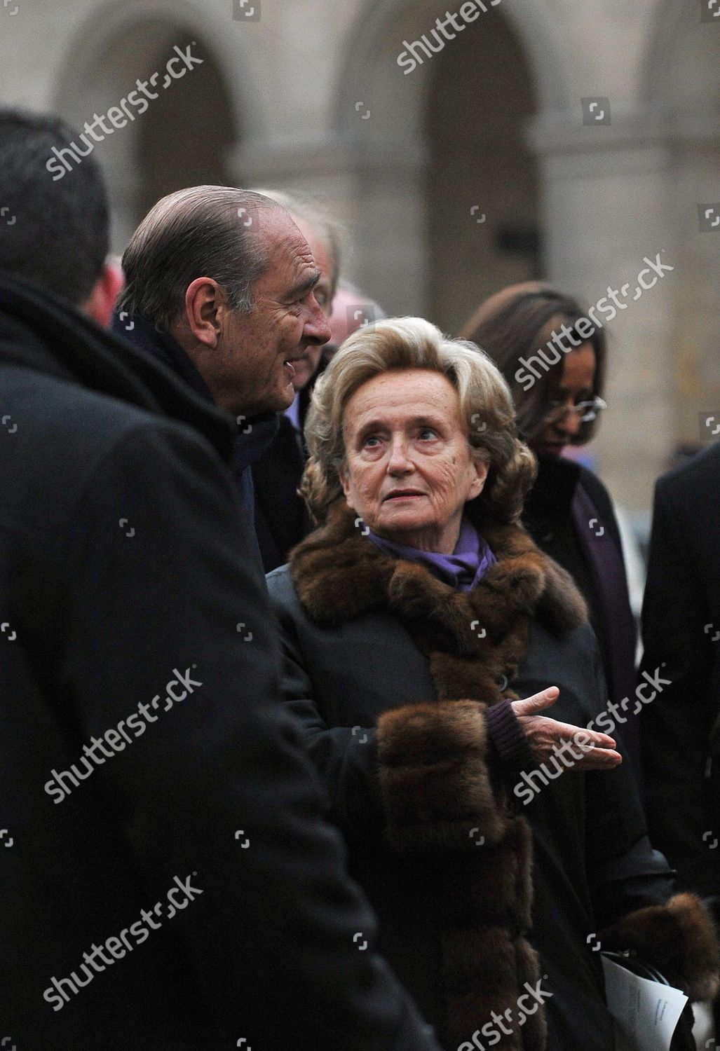 Jacques Chirac Bernadette Chirac Leave Funeral Editorial Stock Photo ...