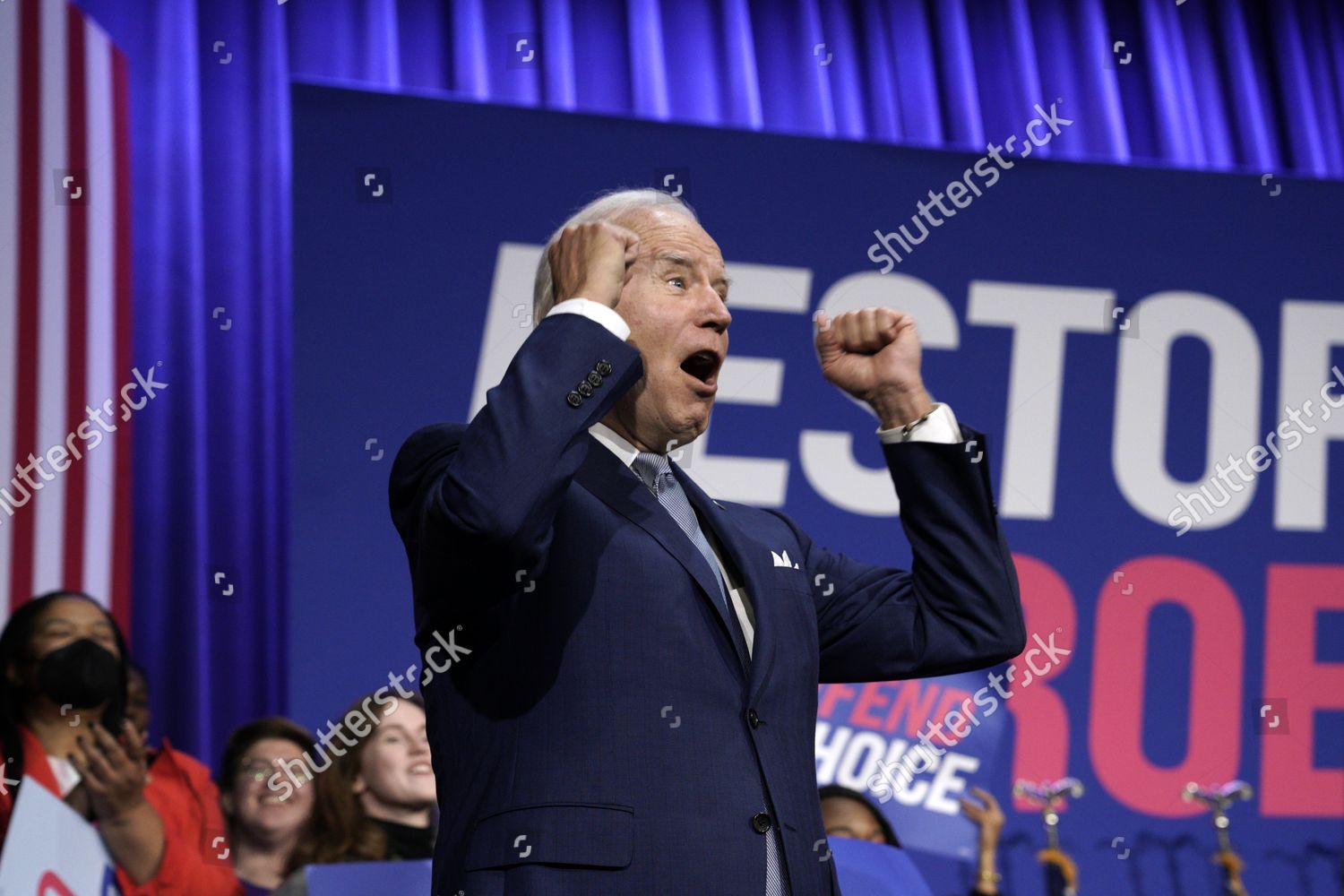 Us President Joe Biden Greets Audience Editorial Stock Photo - Stock ...