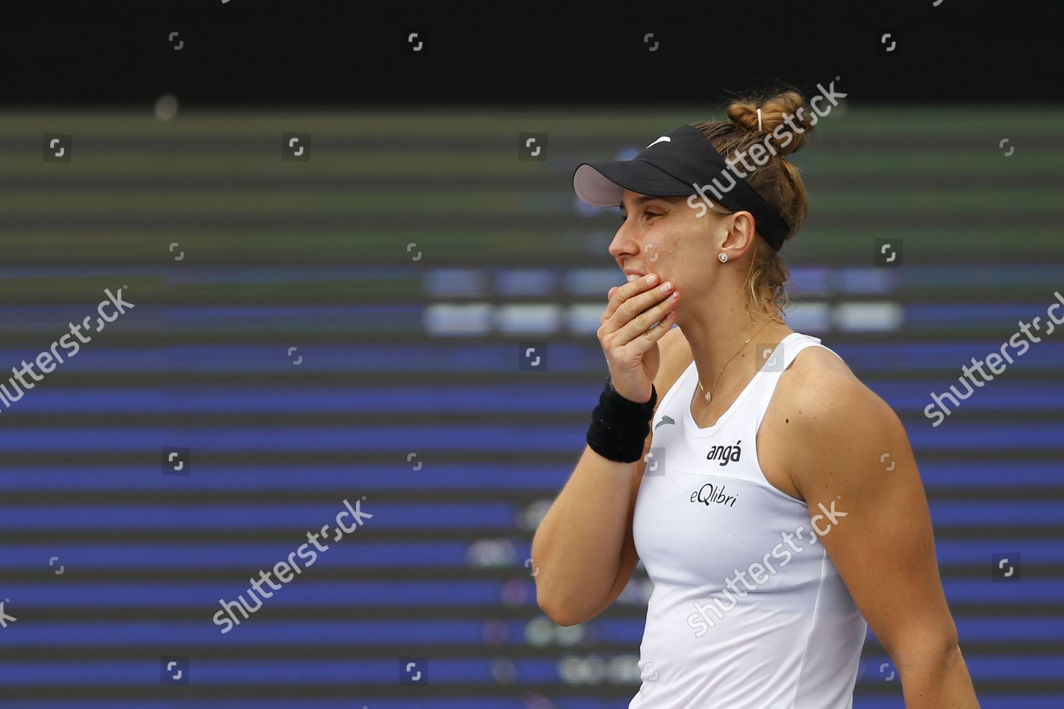 Brazilian Tennis Player Beatriz Haddad Reacts Editorial Stock Photo ...