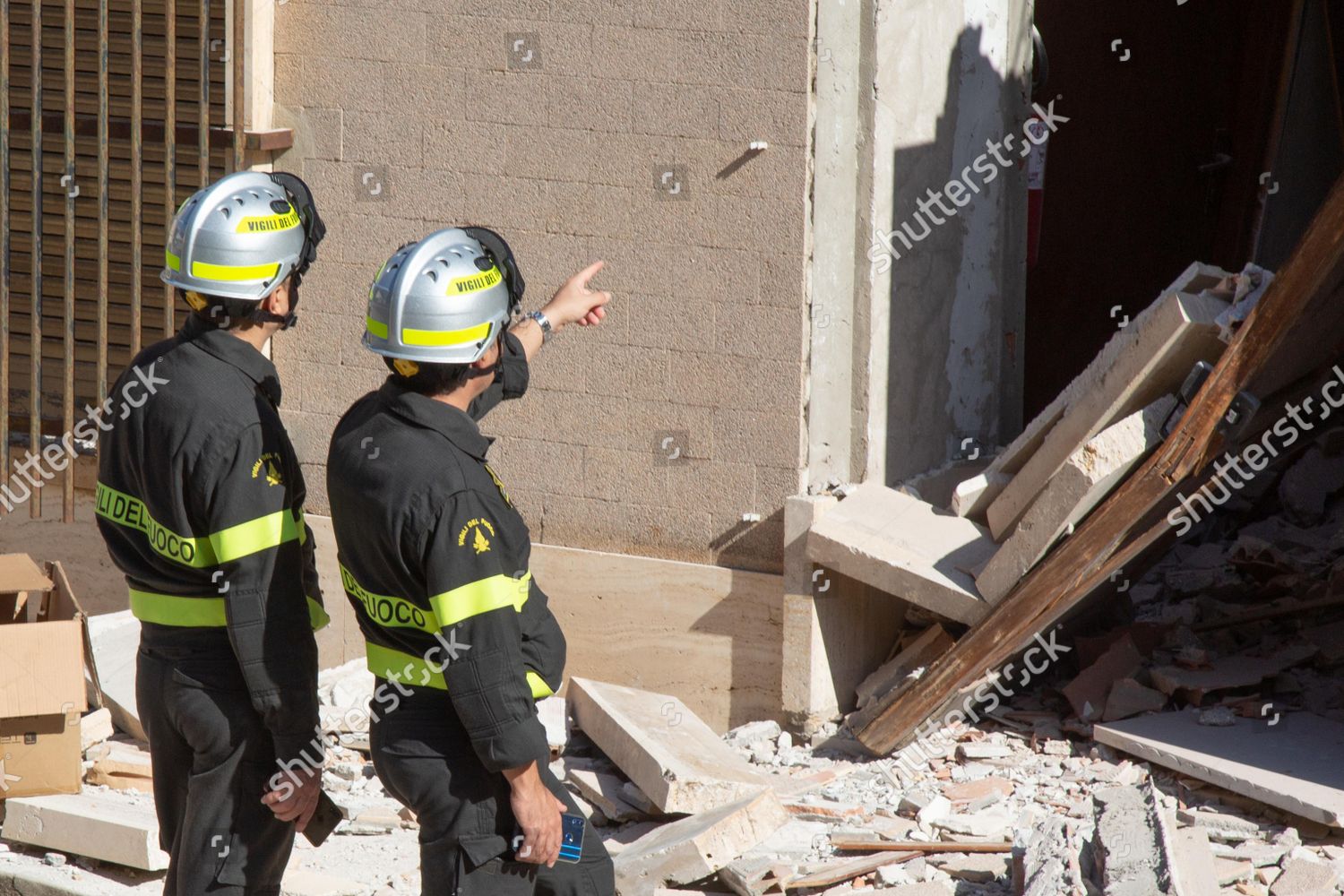 Investigative Unit Italian Fire Brigade Inspect Editorial Stock Photo ...
