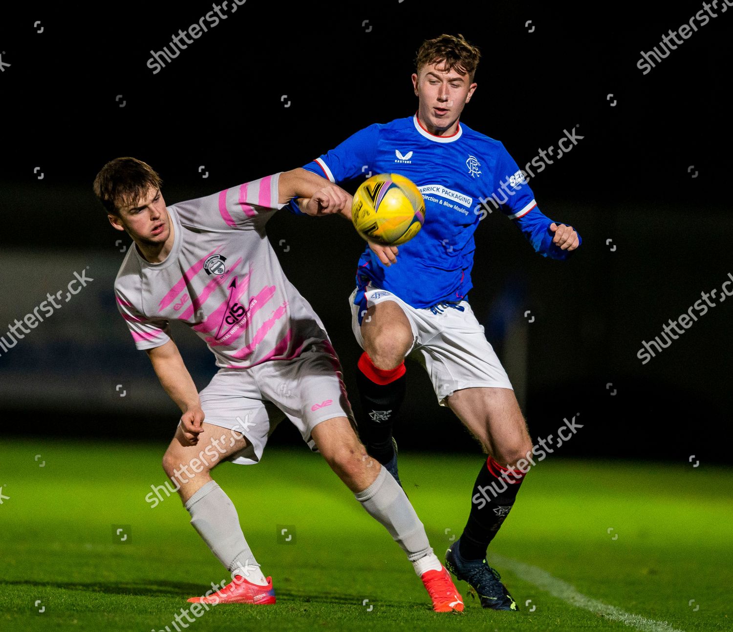 Rangers B Team Defender Connor Allan Editorial Stock Photo - Stock ...