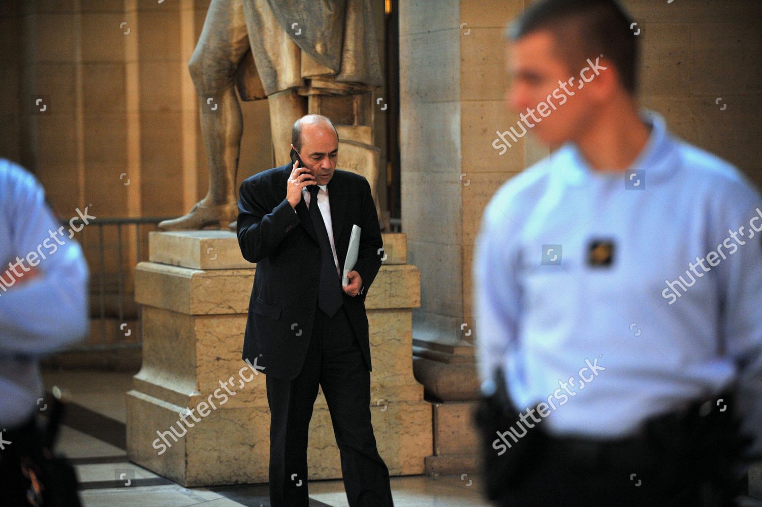 French Businessman Pierre Falcone Paris Courthouse Editorial Stock ...