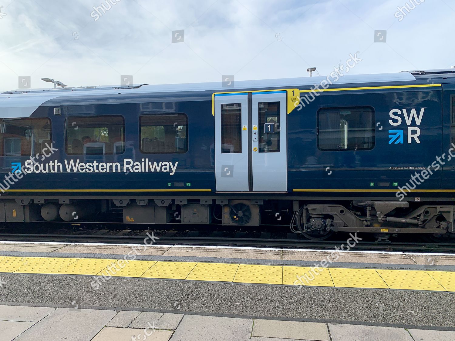South Western Railway Train Datchet Station Editorial Stock Photo ...