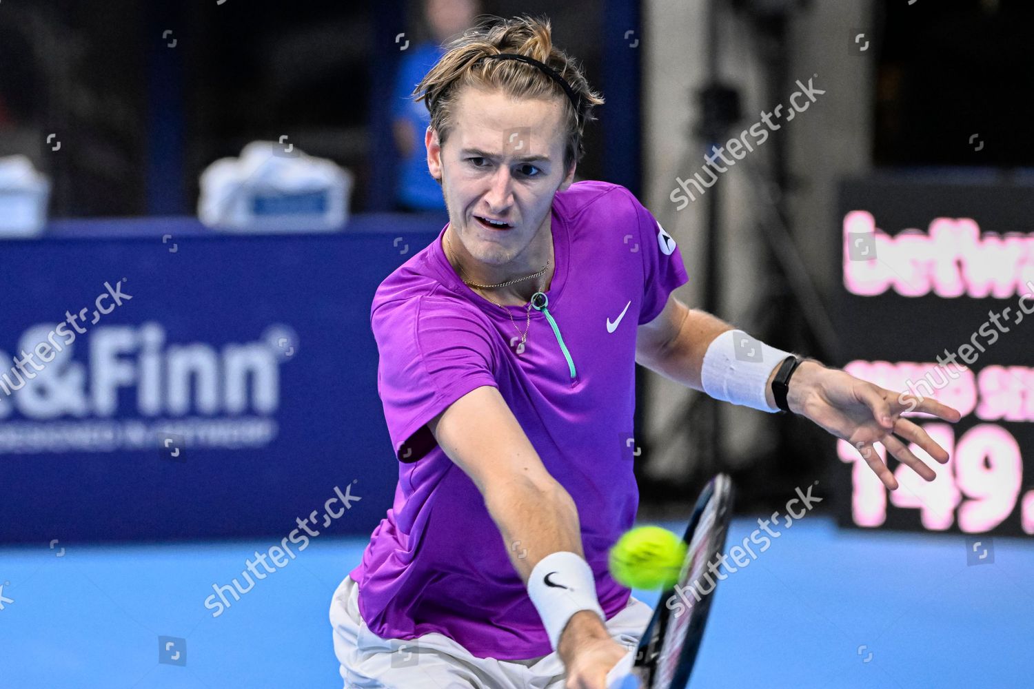 American Sebastian Korda Pictured Action During Editorial Stock Photo - Stock Image | Shutterstock