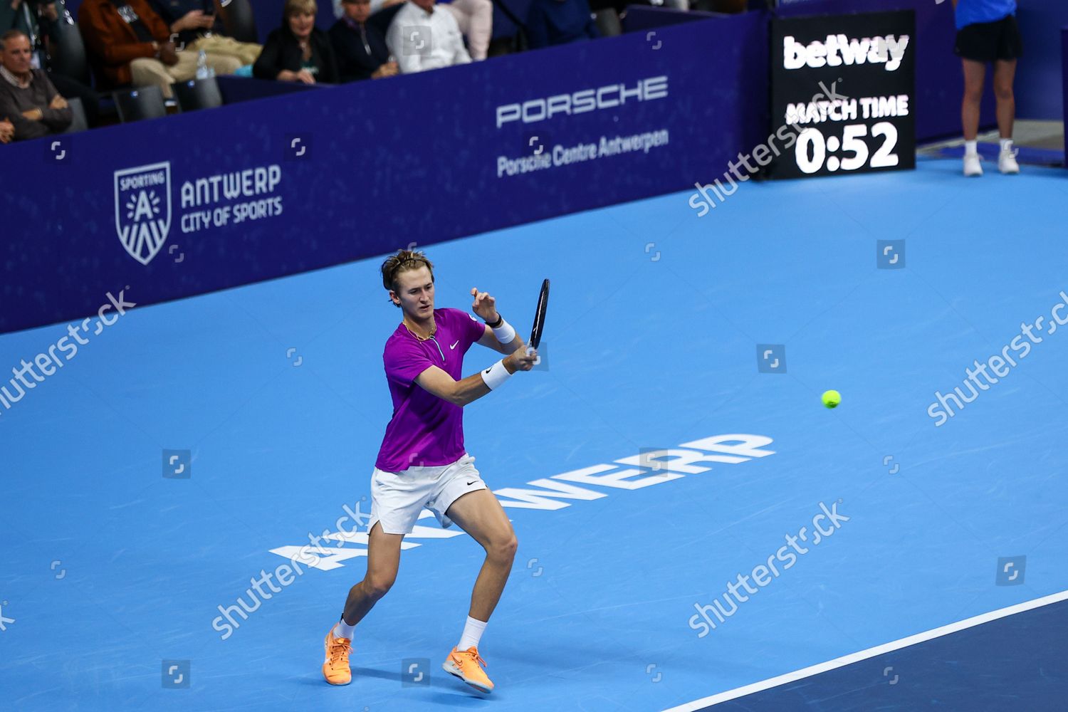 American Sebastian Korda Pictured Action During Editorial Stock Photo - Stock Image | Shutterstock