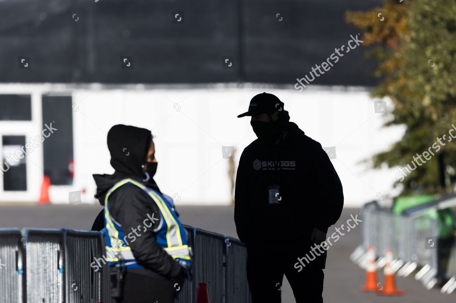 Security Guards Entrance Tents Erected House Editorial Stock Photo ...