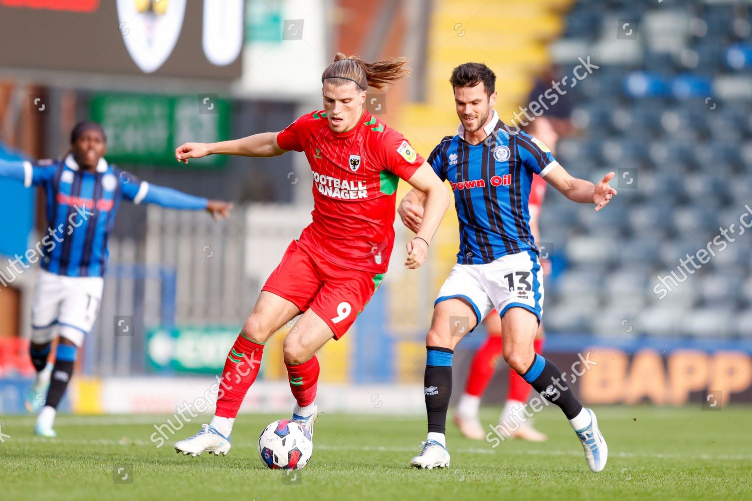 Afc Wimbledon Forward Josh Davison 9 Editorial Stock Photo - Stock ...