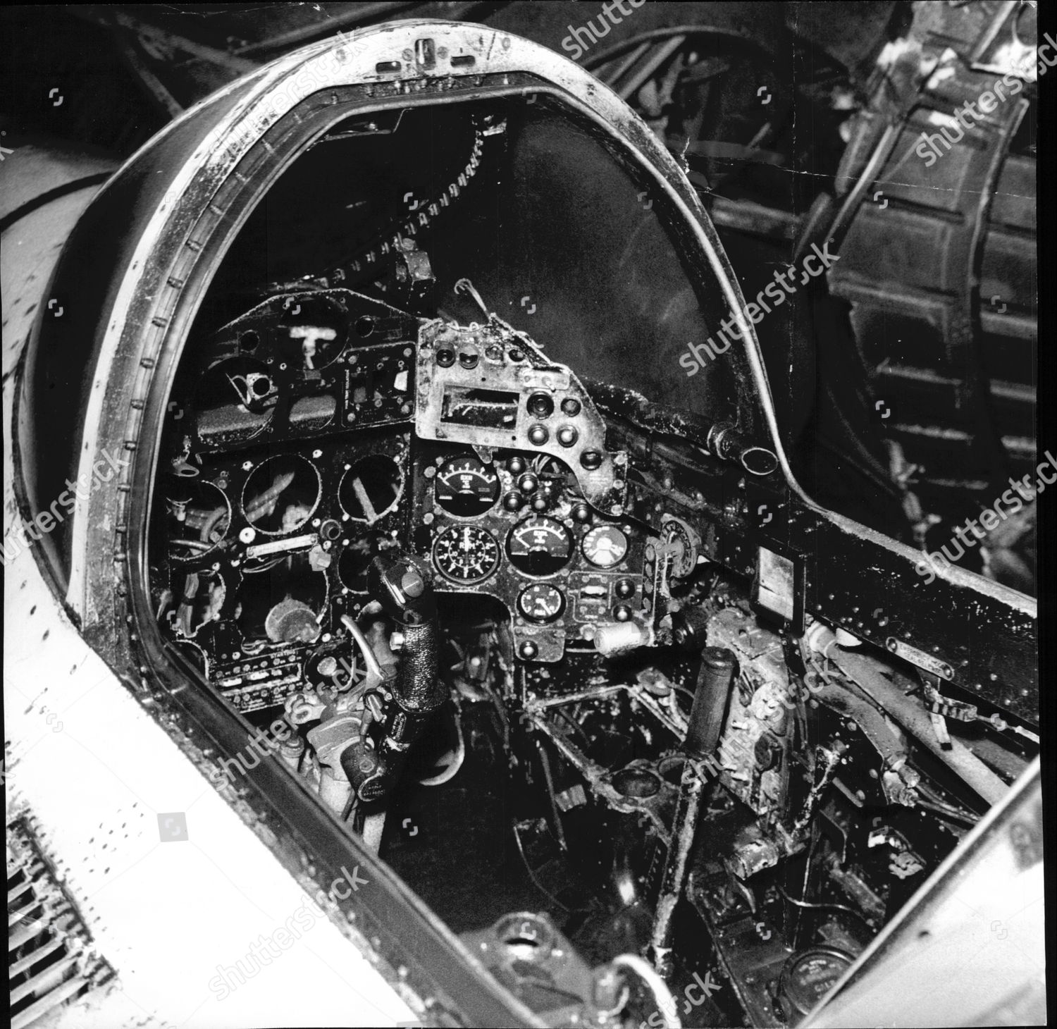 Cockpit Supermarine Swift Wk198 Lying Forlorn Editorial Stock Photo ...