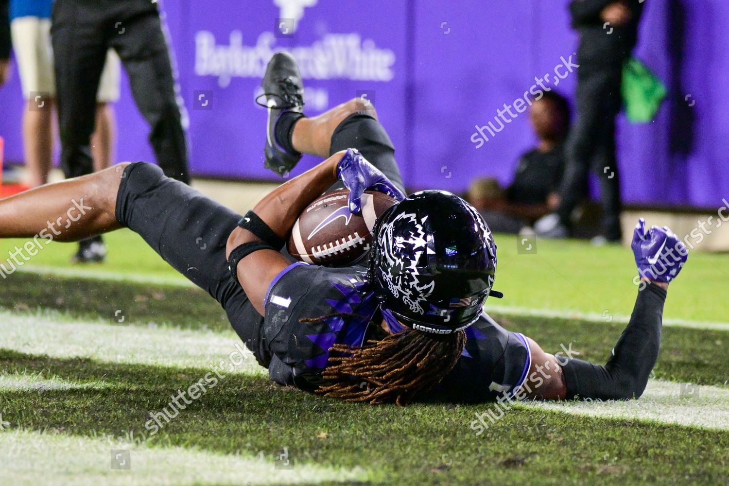Nd Horned Frogs Wide Receiver Derius Editorial Stock Photo - Stock ...