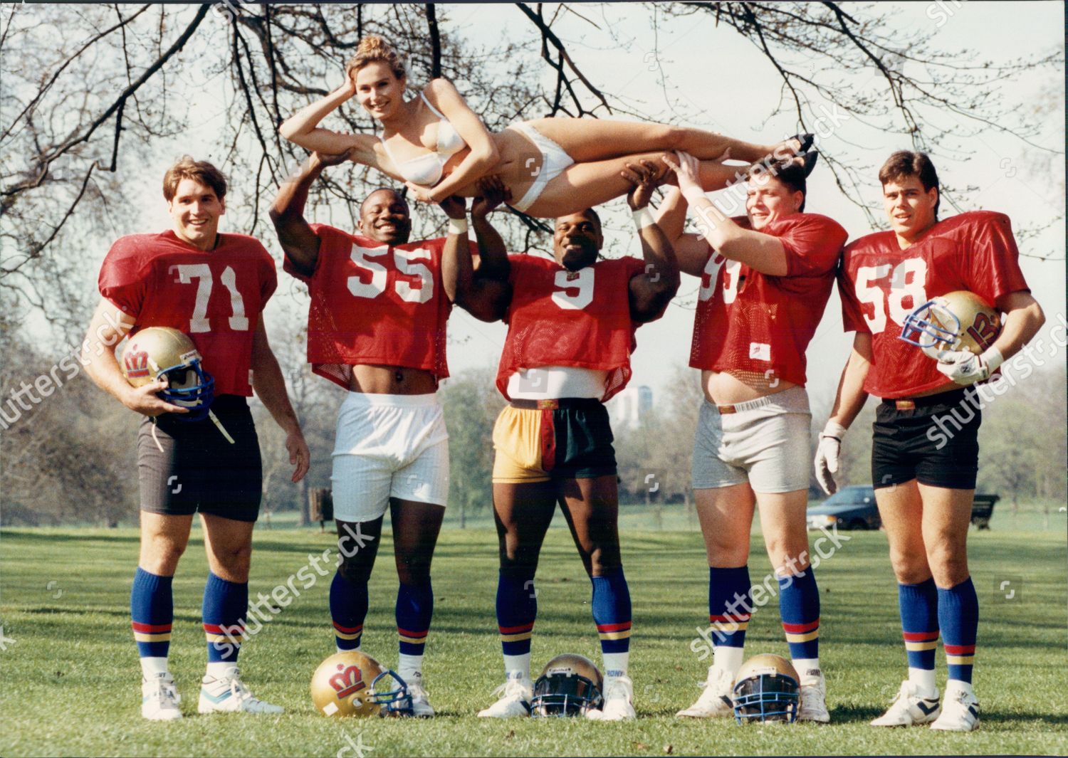 London Monarchs American Football Team Pose Editorial Stock Photo ...