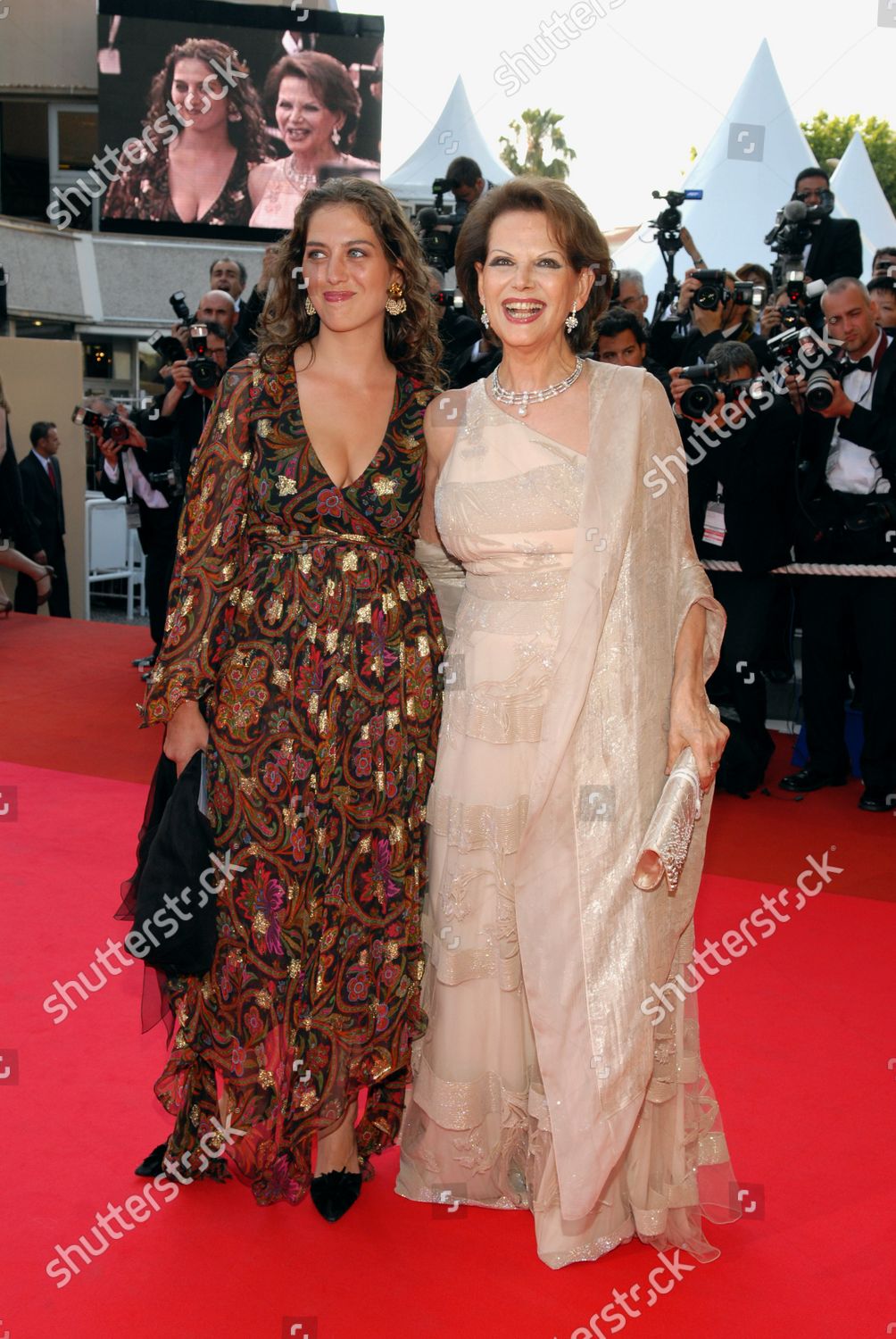Actress Claudia Cardinale Her Daughter Arrive Editorial Stock Photo ...