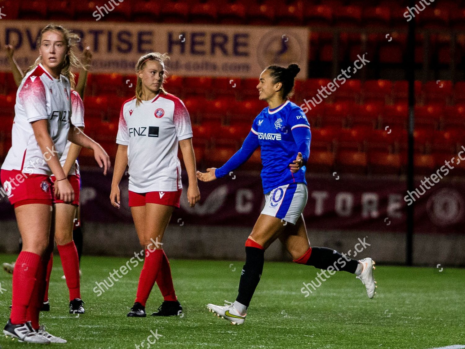 Rangers Womens Forward Kayla Mccoy Celebrates Editorial Stock Photo ...