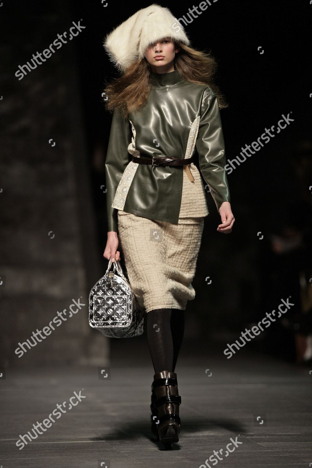 Model Bette Franke Walks Down Runway Editorial Stock Photo - Stock ...