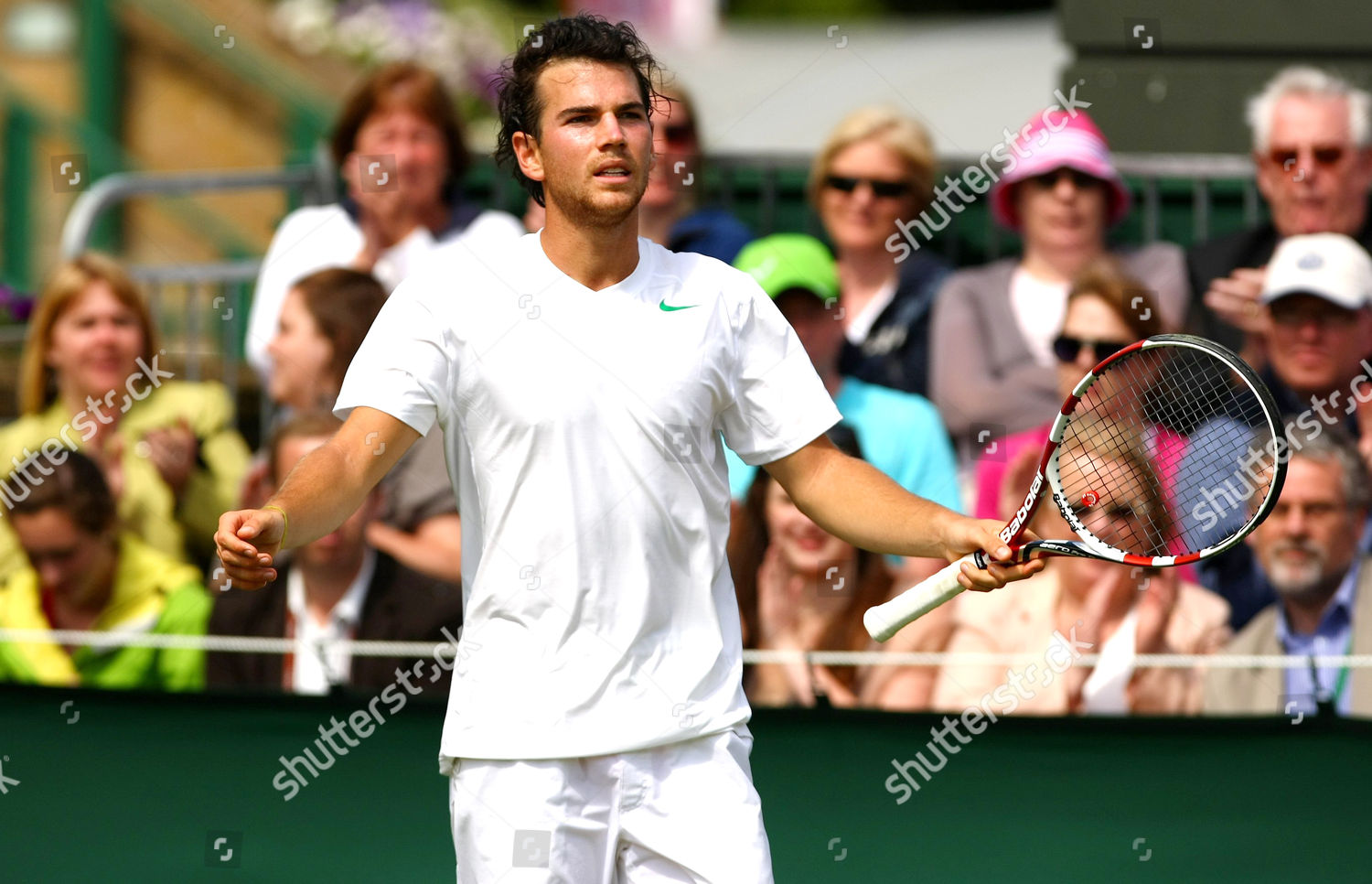 Adrian Mannarino France Reacts Frustration Editorial Stock Photo ...