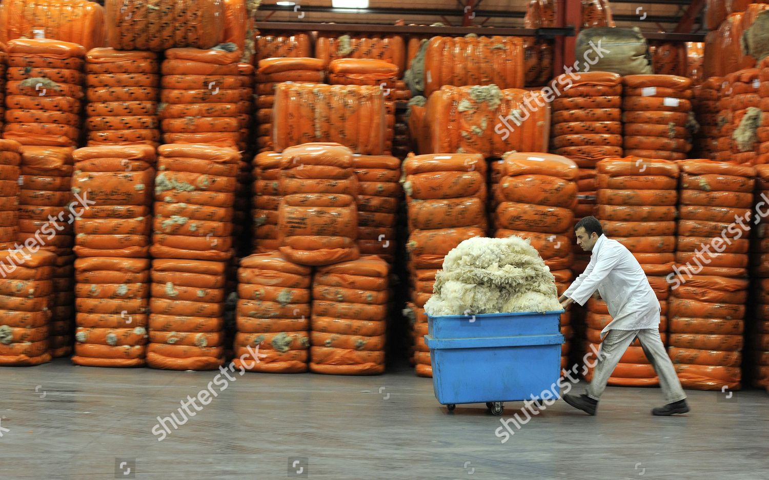 Sacks Wool Warehouse Editorial Stock Photo - Stock Image | Shutterstock