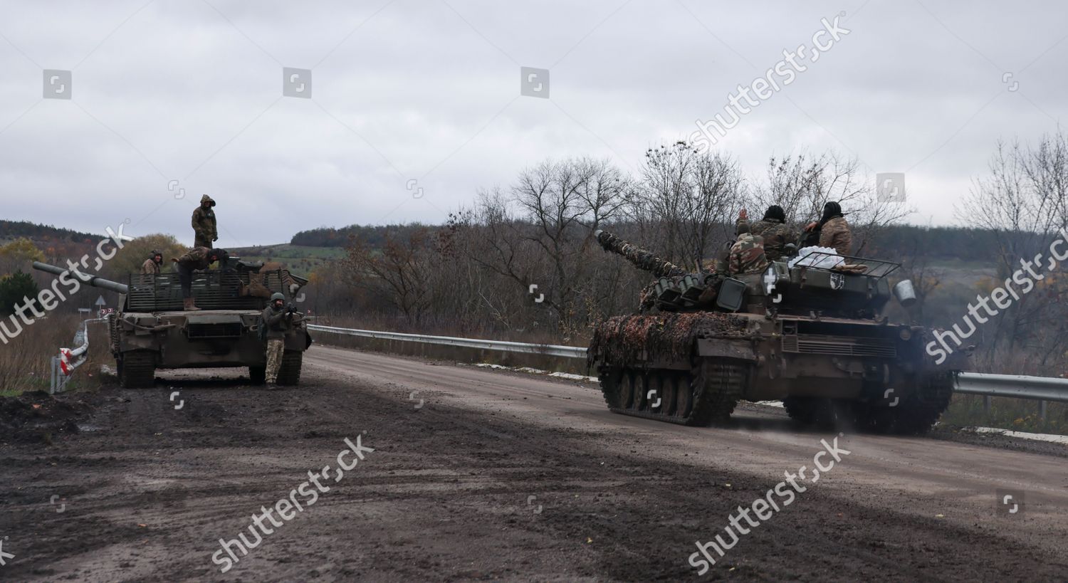 Seized Russian T80 Left Ukrainian Tanks Editorial Stock Photo - Stock ...