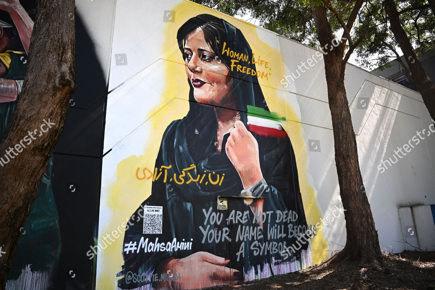 Mural Mahsa Amini By Artist Scott Editorial Stock Photo - Stock Image ...