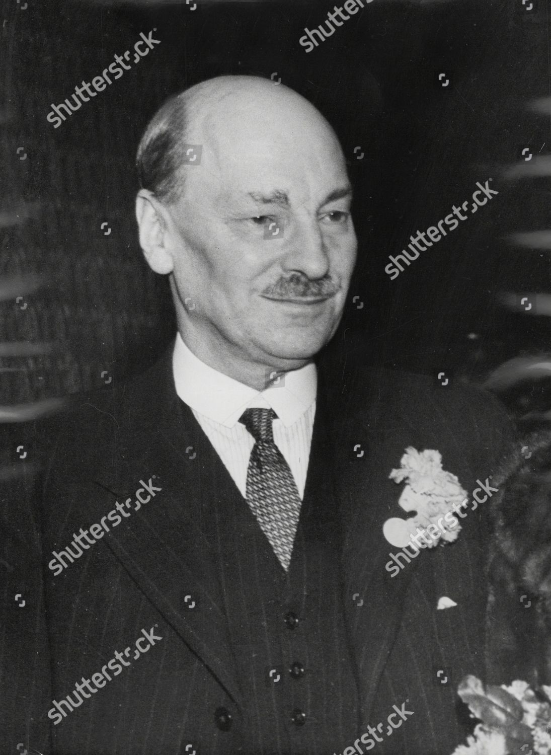 Clement Attlee 1st Earl Attlee Kg Editorial Stock Photo - Stock Image ...