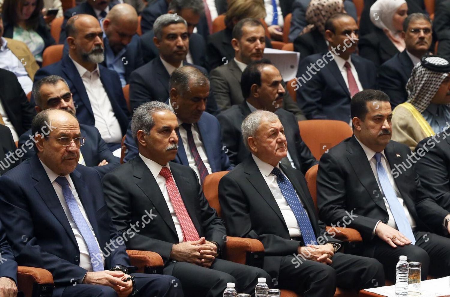 Iraqi President Abdul Latif Rashid Attends Editorial Stock Photo ...