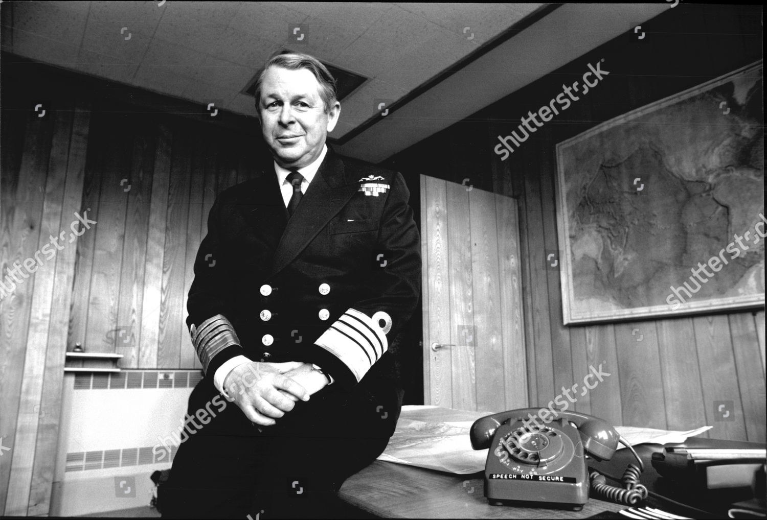Admiral Sir John Fieldhouse His Office Editorial Stock Photo - Stock ...