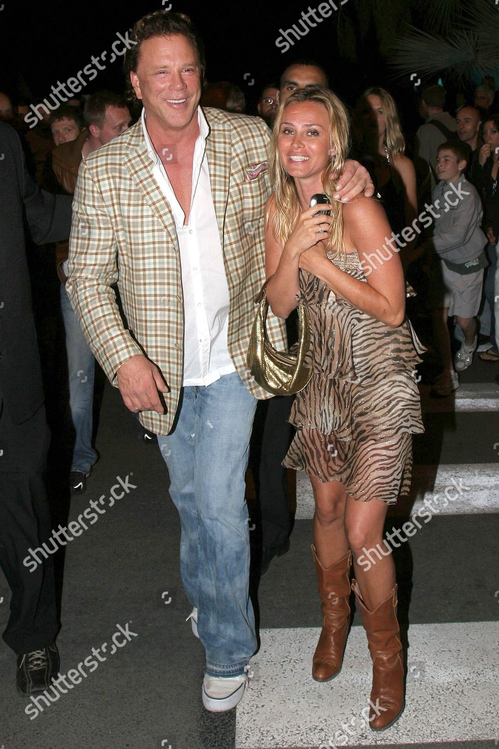 Us Actor Mickey Rourke His Girlfriend Editorial Stock Photo - Stock ...