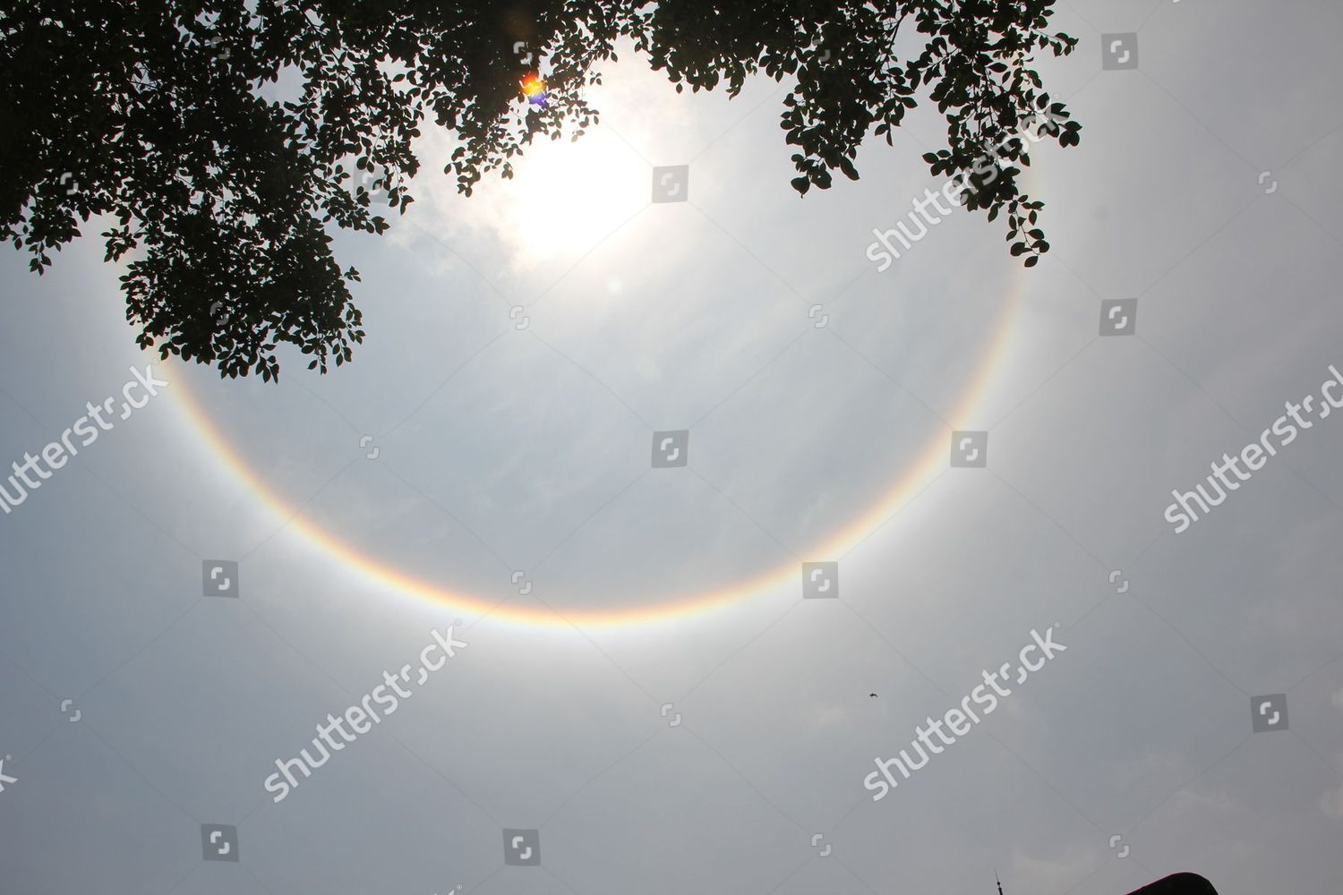 Parhelion Sun Dog Halo Appears Around Editorial Stock Photo - Stock ...