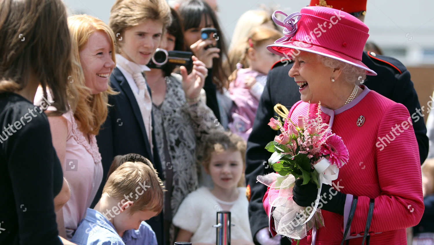 Queen Elizabeth Ii Meets Members Public Editorial Stock Photo - Stock ...