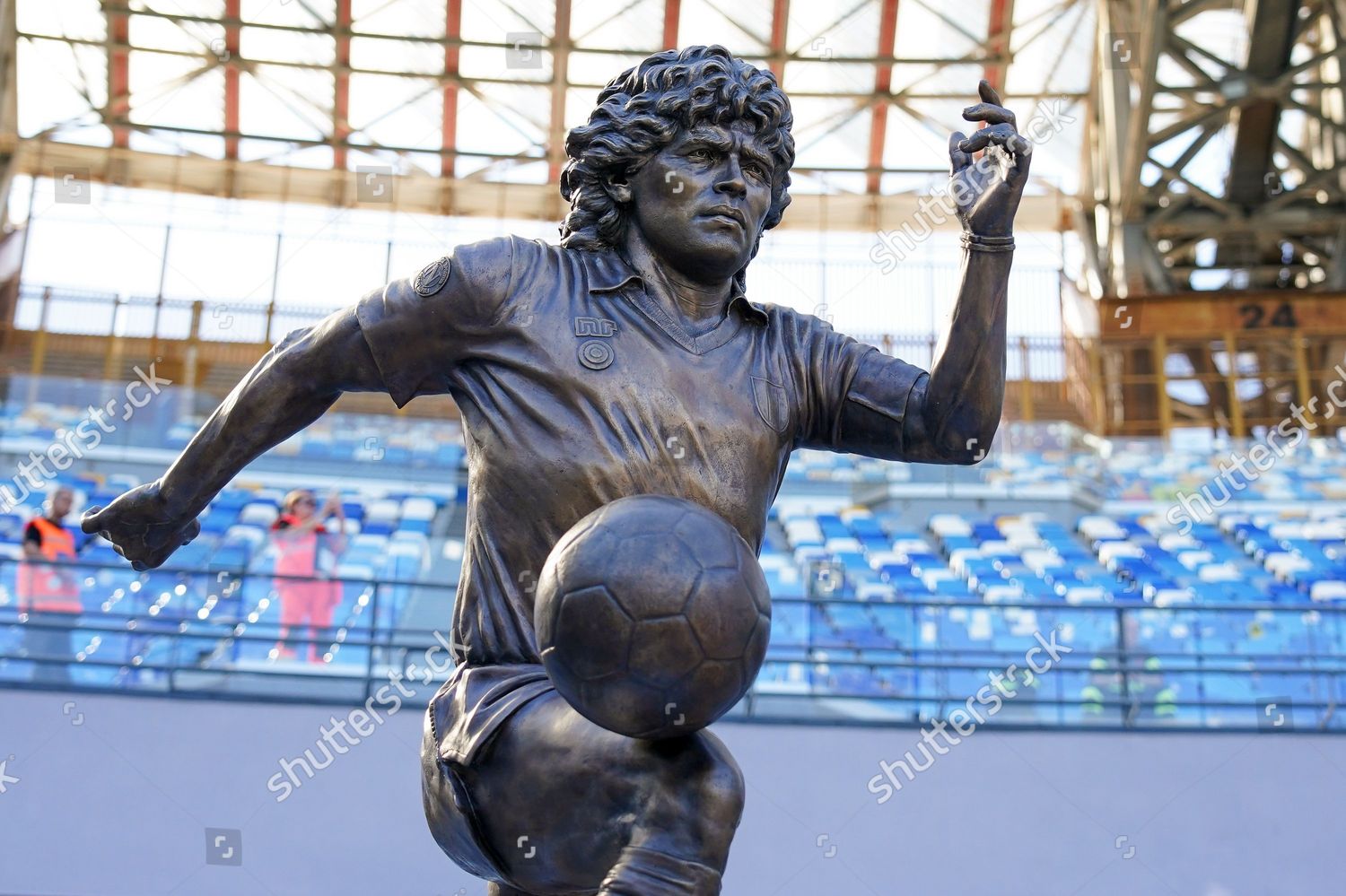 Detailed View Diego Armando Maradona Statue Editorial Stock Photo ...