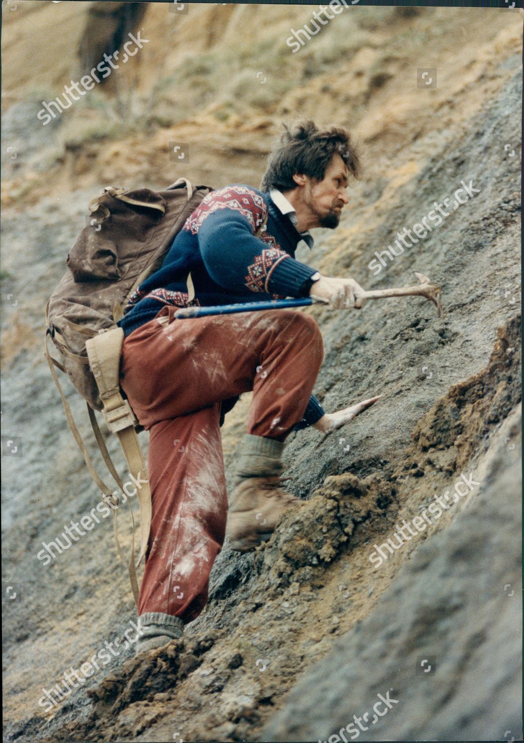 GEOLOGIST STEVE HUTT EXCAVATION SITE ON Editorial Stock Photo - Stock ...