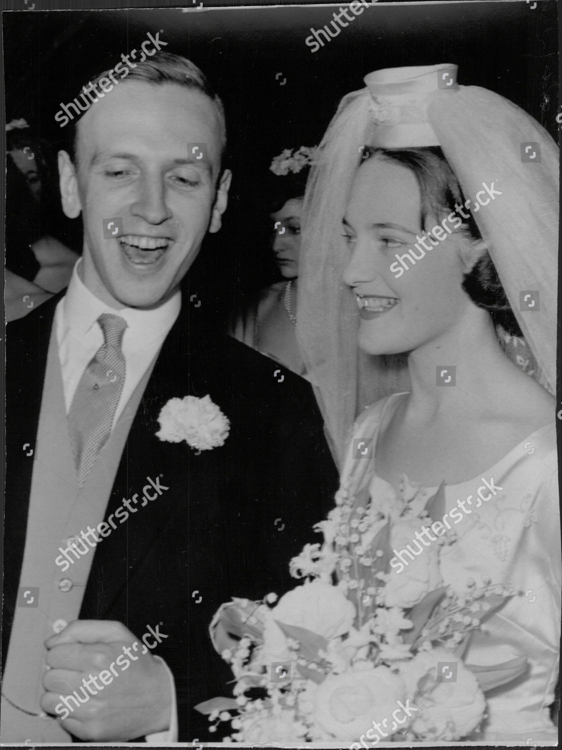 Jacqueline Harris Her Wedding Nicholas Assheton Editorial Stock Photo ...